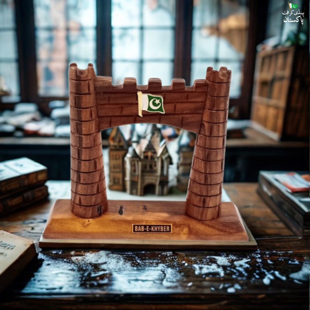 Wooden Dar-e-Khayber Showpiece - Handicraft Pakistan